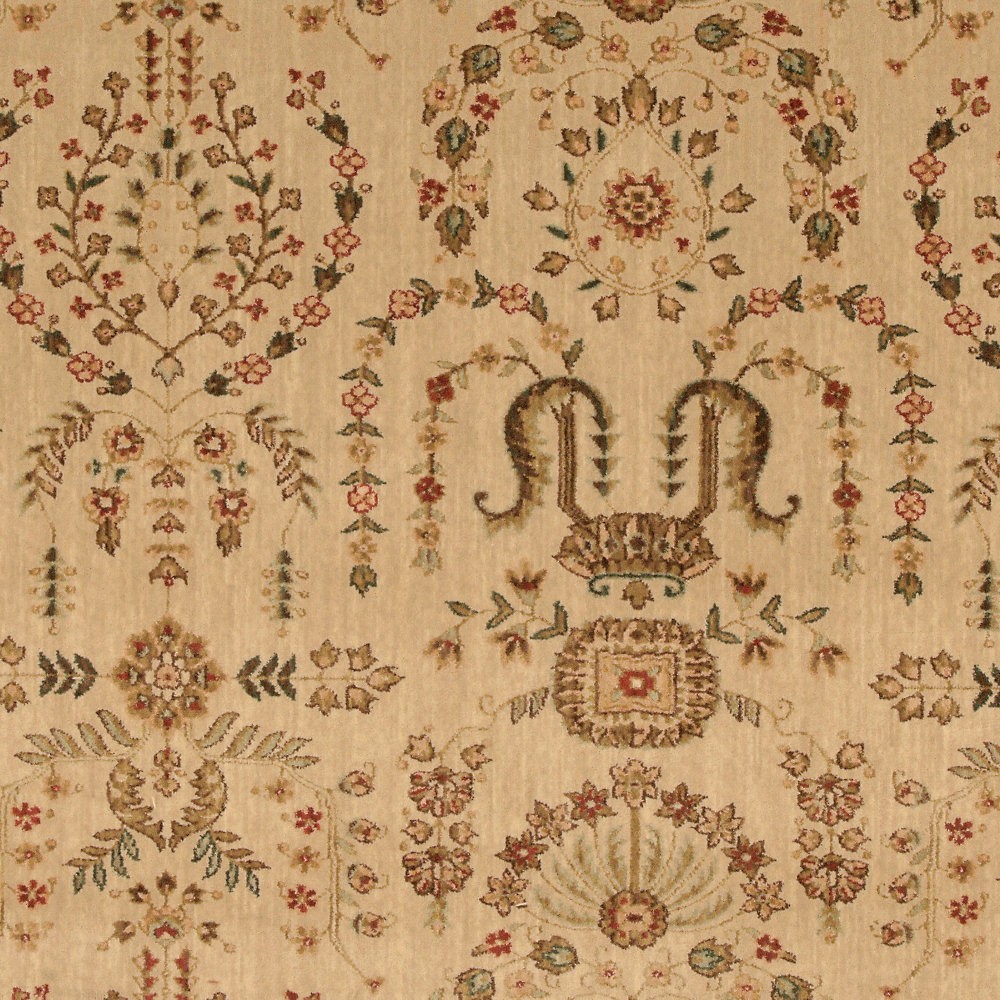 Grand Parterre Sarouk Beige Wool Carpet | The Perfect Carpet