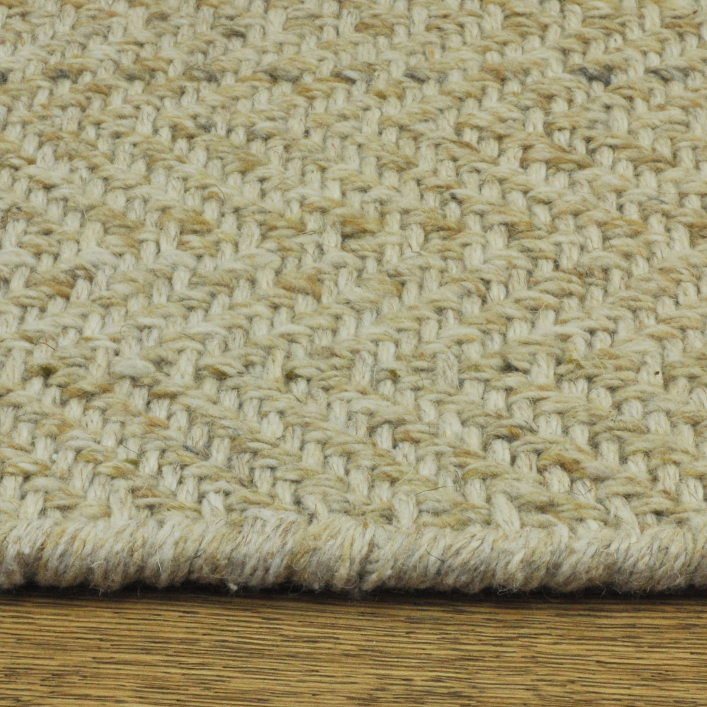 Custom Laurel Wheat Wool Area Rug